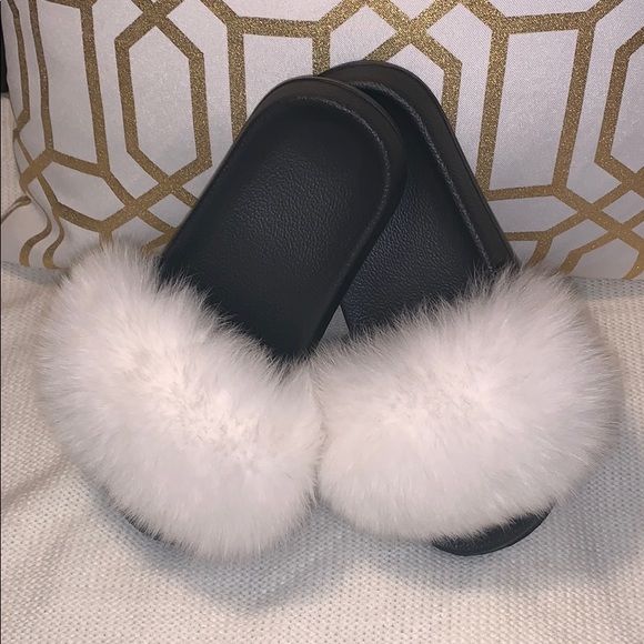 Shoes | Luxe Furry Slides | Poshmark